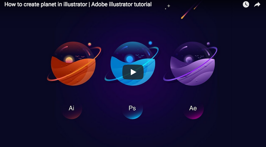 Ai Tutorial How To A Create Planet In Illustrator Artist Connect